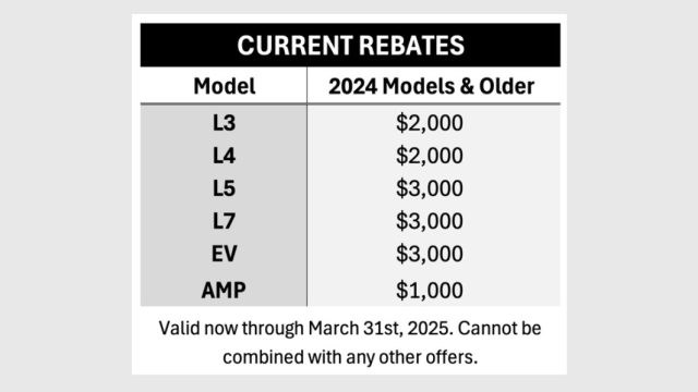 Promotions & Rebates - Landmaster