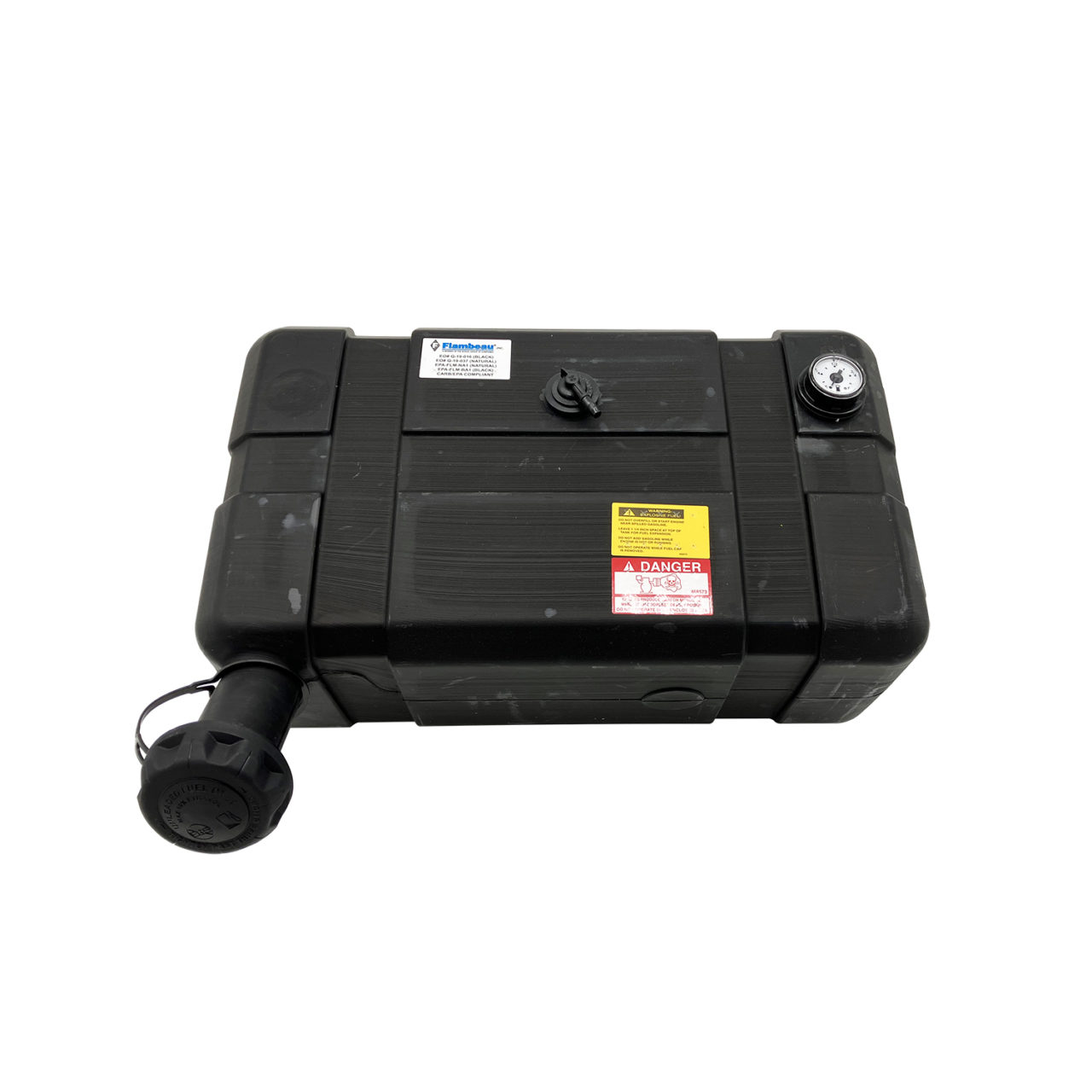 18772 Tank, Fuel Flam FRNT Gauge BLK - Landmaster