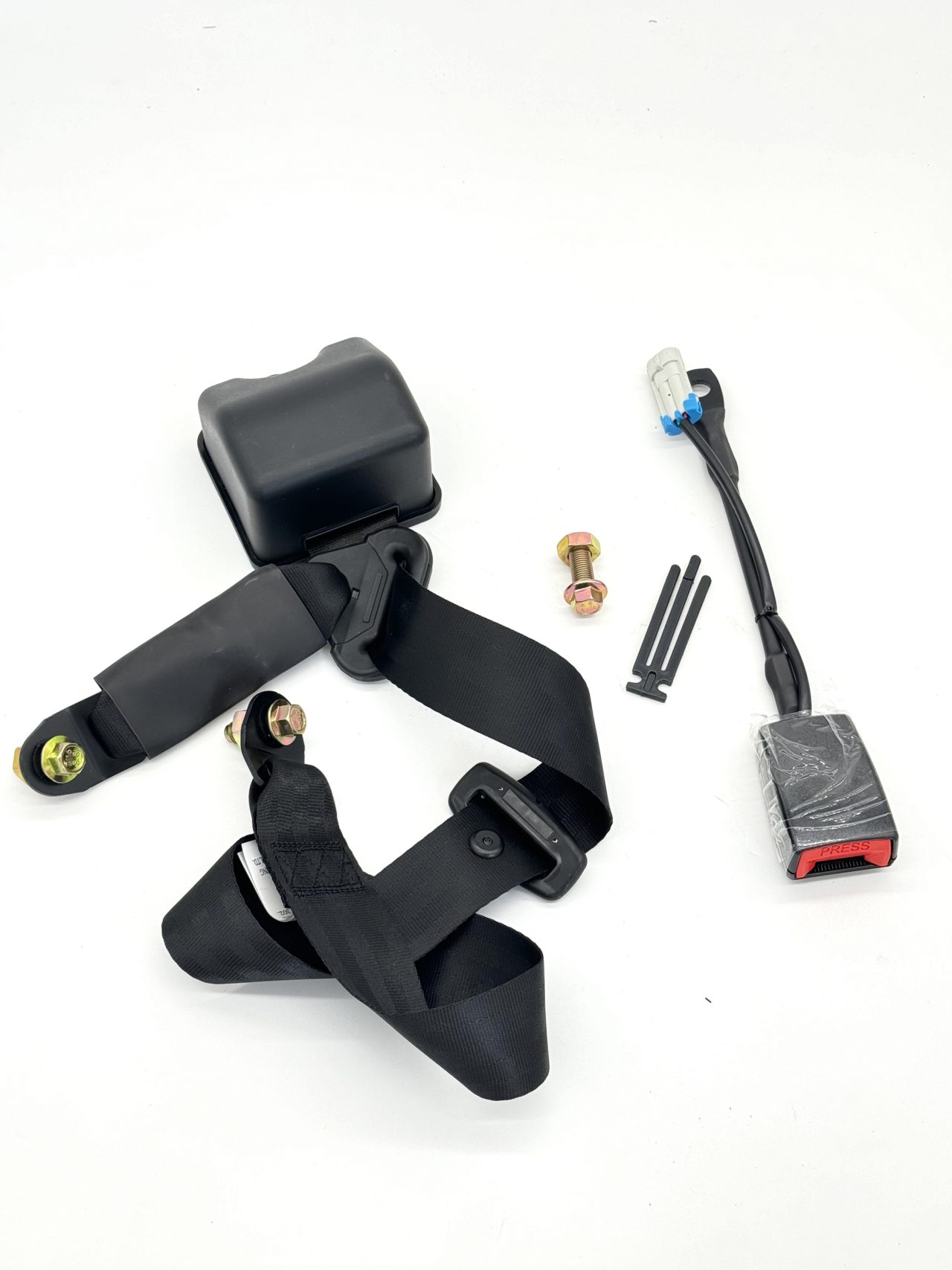 19233 SEAT BELT, 3 PT W/SHOCK, SENSOR,COVER - Landmaster