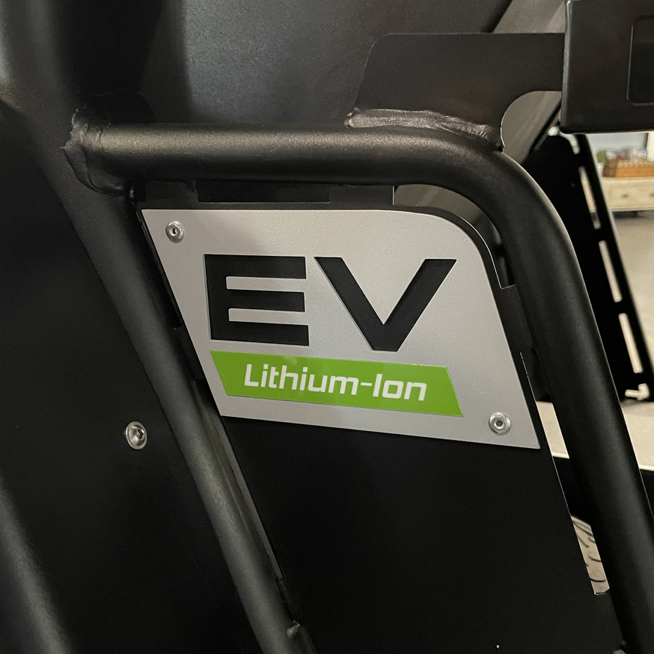 19412 Decal, Lithium Ion Name Plate, Driver Side, EV - Landmaster