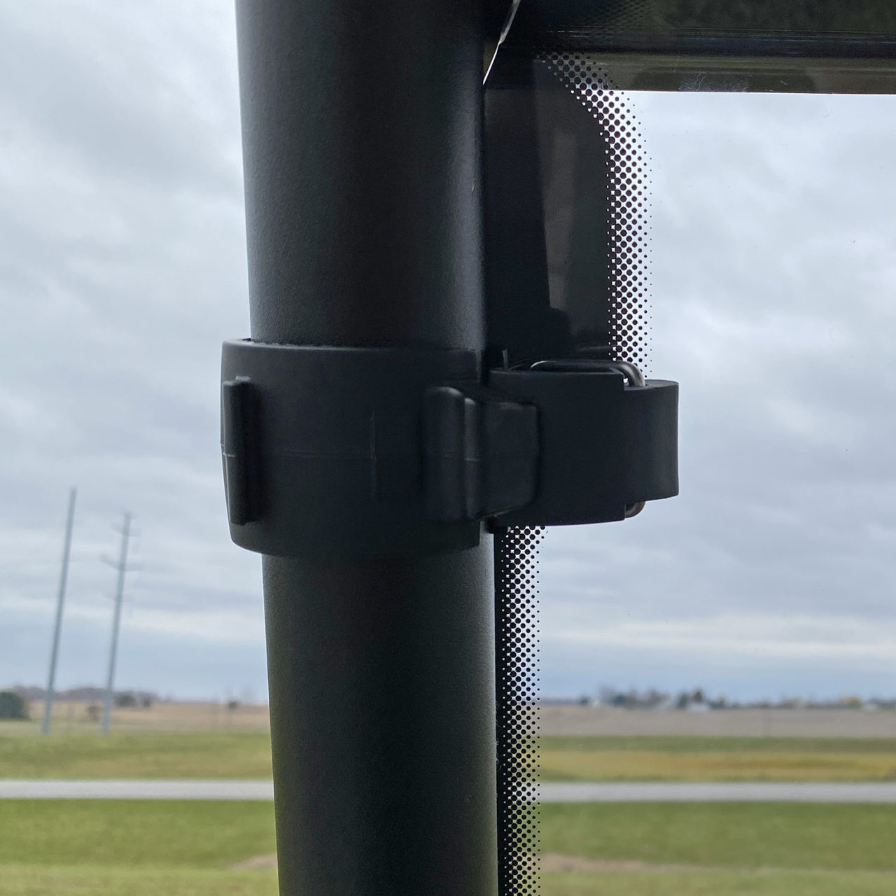 DOT Solid Piece Scratch Resistant Windshield - Landmaster